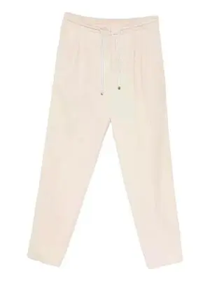 Brunello Cucinelli Pleated Drawstring-waist Trousers - Neutrals