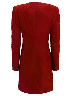 Magda Butrym Bouclé Button-up Mini Dress - Red