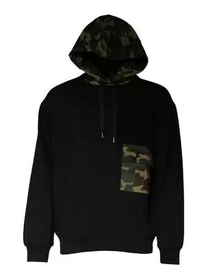 Dolce & Gabbana Camouflage Print Hoodie - Black