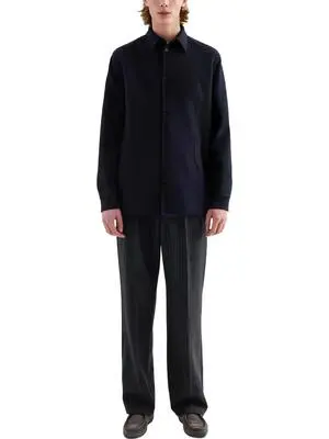JIL SANDER Double-wool Overshirt - Blue