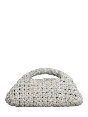 HIBOURAMA Olivia Mini Clutch In Resin - Silver