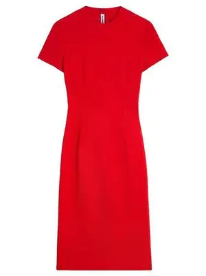 JIL SANDER Cady Crew-neck Dress - Red