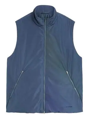 JIL SANDER Padded Taffeta Gilet - Blue