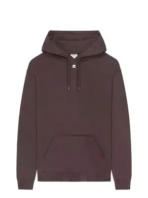 COURREGES Ac Logo-patch Drawstring Hoodie - Red