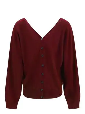 LISA YANG Jiani V-neck Cardigan - Red