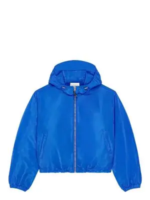 Givenchy Logo Print Hooded Jacket - Blue