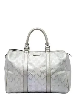 Gucci Gucci Medium GG Imprimé Joy Boston Bag Silver