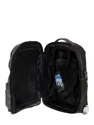 PIQUADRO Coleos Leather Cabin Suitcase - Black