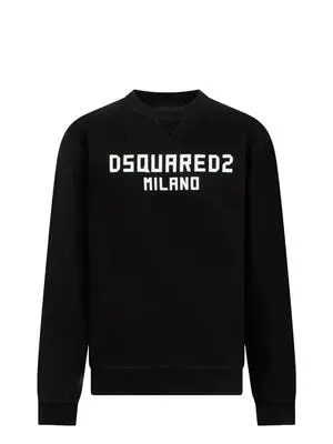 Dsquared2 Milano Crew Neck Sweatshirt - Black