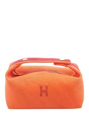 Hermès Canvas Bride A Brac Pm Vanity Bag - Orange