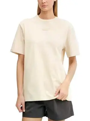 EA7 Floral-print Logo Plaque T-shirt - Neutrals