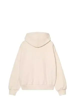 Carhartt Work In Progress Zipped Hoodie With Embroidered Logo - Neutrals