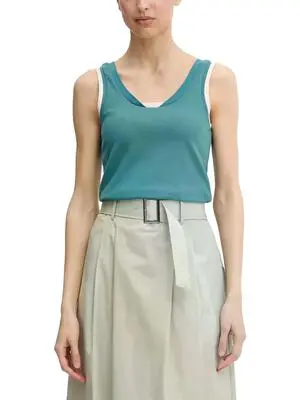 EA7 Sleeveless V-neck Top - Blue