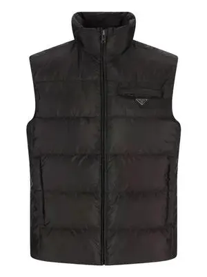 Prada Re-nylon Quilted Gilet - Black