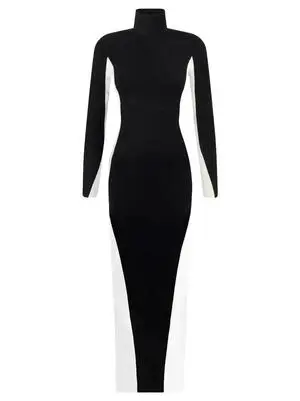 Dsquared2 Long-sleeve Maxi Dress - Black