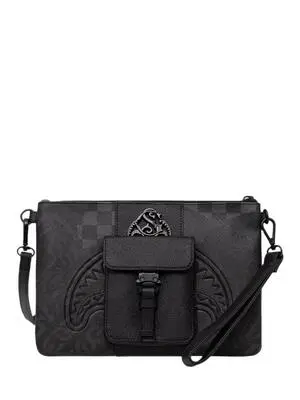 SPRAYGROUND Shark Mouth Clutch Bag - Black