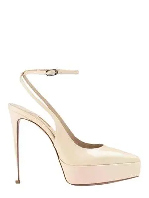 LE SILLA Uma Platform Slingback Pumps - Neutrals