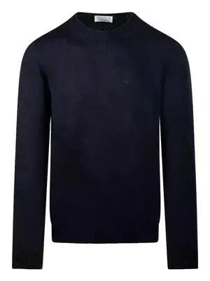 ROBERTO COLLINA Ribbed Trim Sweater - Blue