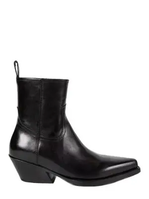 ANN DEMEULEMEESTER Imme Pointed-toe Ankle Boots - Black