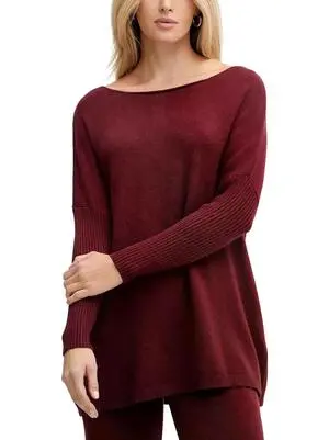 HAVEONE Ribbed-knit Sweater And Trousers Set - Red