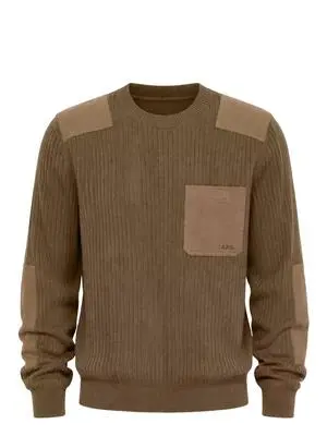A.p.c. Mallarme Ribbed-knit Sweater - Brown