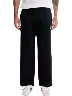 EA7 Wide Leg Logo Patch Trousers - Blue
