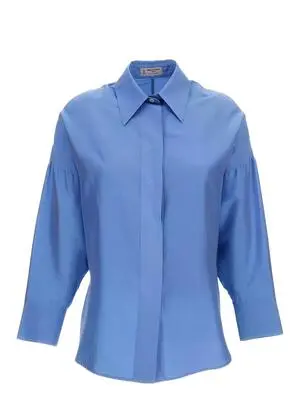 Alberto Biani Long Sleeve Shirt - Blue