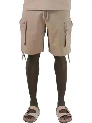SATTA Drawstring Waistband Cargo Shorts - Neutrals