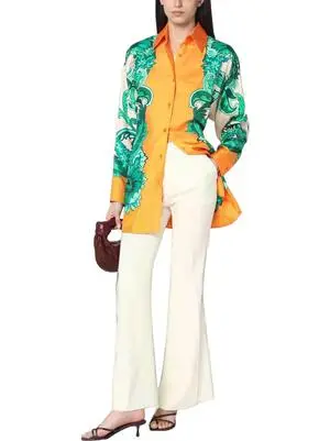 Etro Floral Print Shirt - Orange