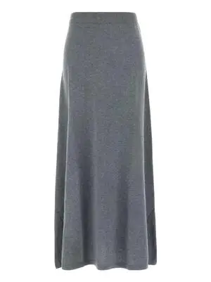 LISA YANG Adrienne Knitted Skirt - Grey