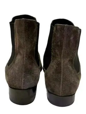 Saint Laurent Wyatt Chelsea Ankle Boots - Brown