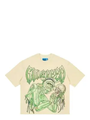 GODSPEED Graphic-print T-shirt Neutrals