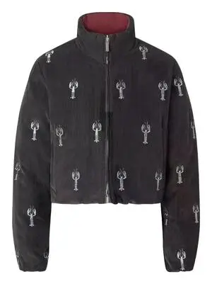 Thom Browne Lobster-embroidered Reversible Jacket - Grey