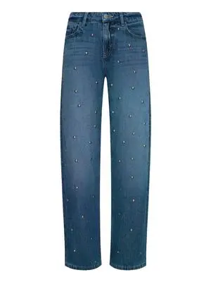 L'Agence Bex Stud-embellished Jeans - Blue