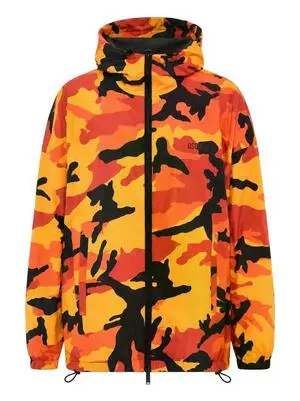 Dsquared2 Camouflage Print Hooded Jacket - Orange