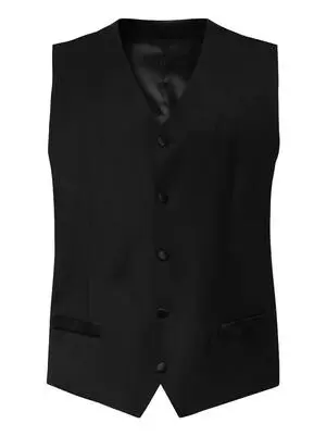 Dolce & Gabbana Wool Waistcoat - Black
