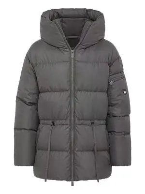 Bacon Quilted Down Jacket With Hood - Grey