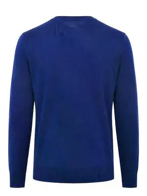Dsquared2 Maple-leaf Patch Crew Neck Sweater - Blue