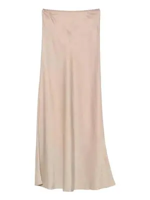 Fabiana Filippi Satin Finish Maxi Skirt - Neutrals