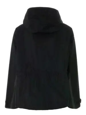 Herno Hooded Windbreaker Jacket - Black
