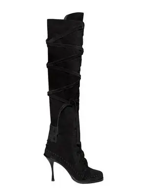 Dsquared2 Lace-up Suede Boots - Black