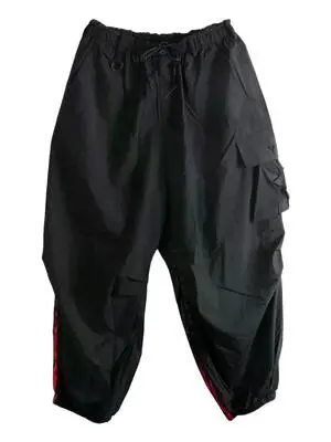 Y3 Side Stripe Wide-leg Track Pants - Black