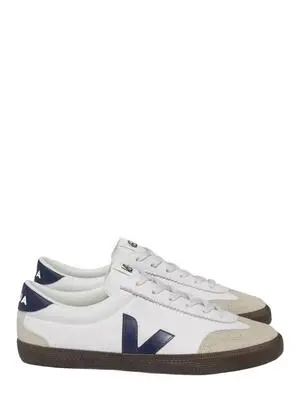 VEJA Volley Leather Sneakers With Suede Panels - White