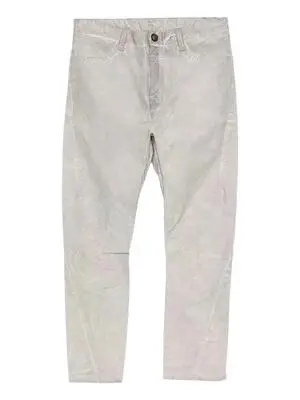 ISAAC SELLAM EXPERIENCE Four-pocket Textured Trousers - Grey