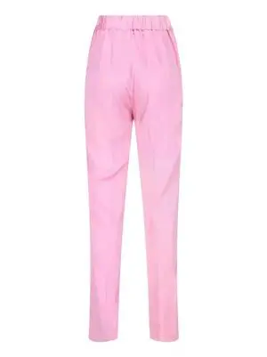 SA SU PHI Adriana Satin Trousers - Pink