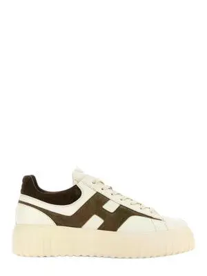 Hogan H-stripes Leather Sneakers - Neutrals