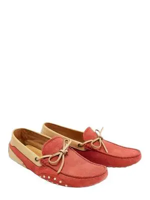 TOD'S Gommino Leather Loafers - Orange