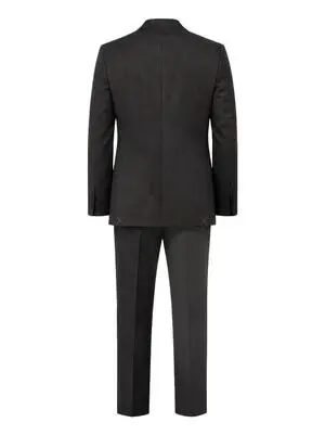 Corneliani Chalk-stripe Scalloped Suit - Grey