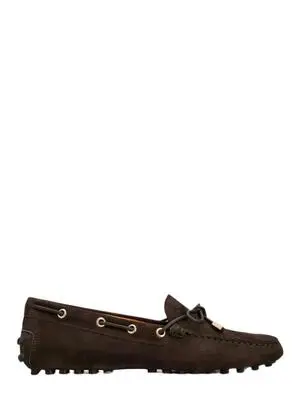 TOD'S Suede Gommino Loafers - Brown