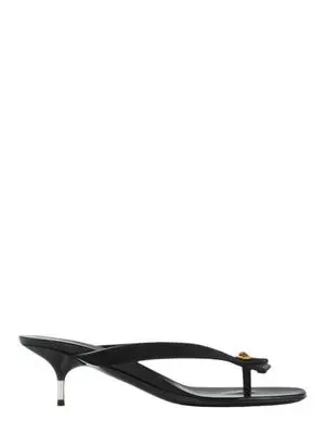 Versace Medusa Plaque Kitten-heel Mules - Black